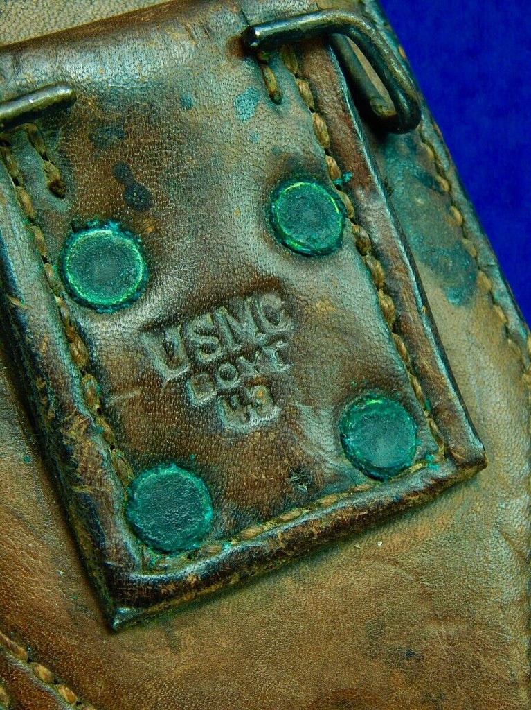 US WW2 USMC Marine Corps Bolo Fighting Knife w/ Scabbard – ANTIQUE ...