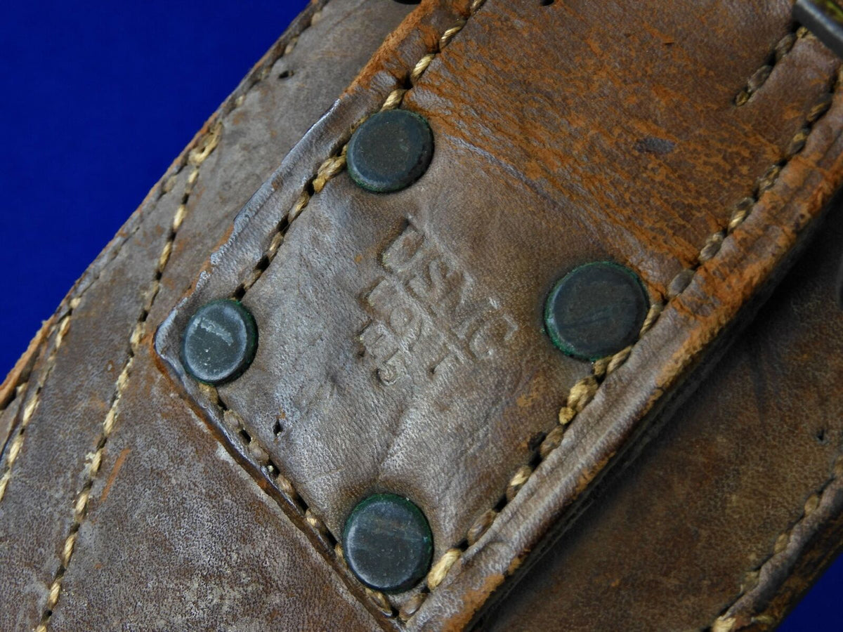 US WW2 USMC Marine Boyt 45 Leather Sheath Scabbard Case for Bolo Fight ...