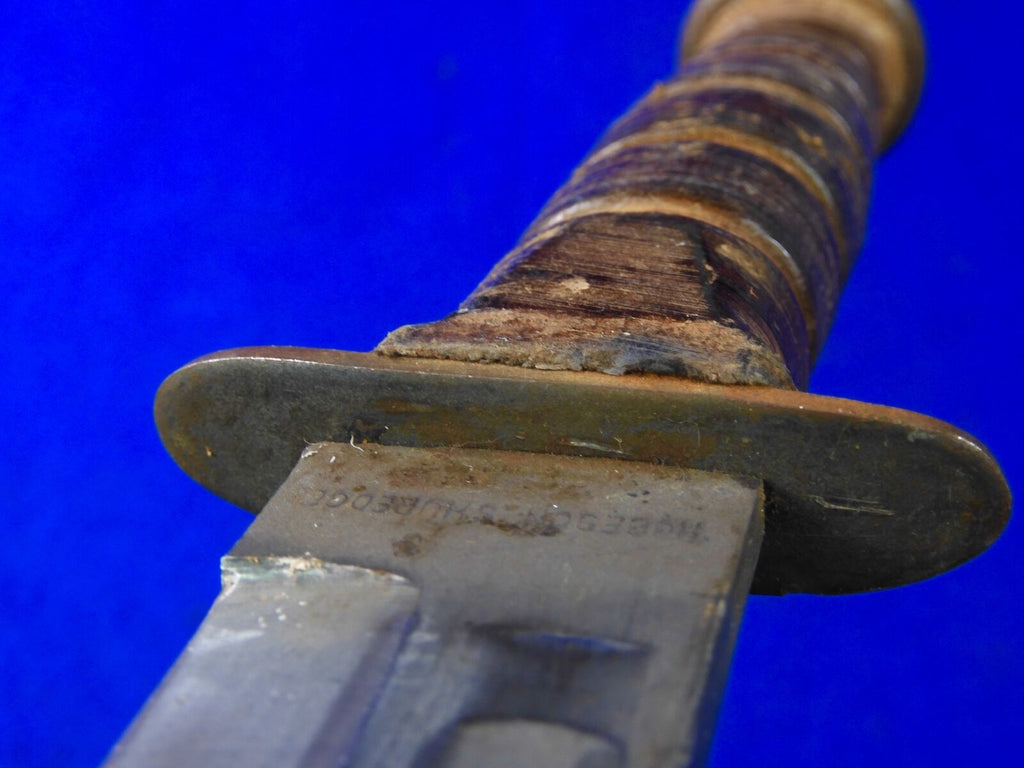 US WW2 Vintage Robeson Shuredge MK2 Navy USN Fighting Knife w/ Scabbar ...
