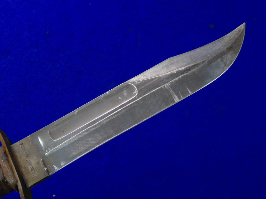 US WW2 Vintage Robeson Shuredge MK2 Navy USN Fighting Knife w/ Scabbar ...