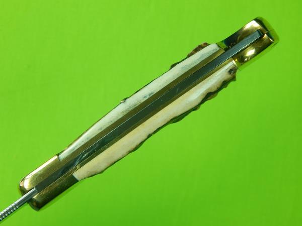 Vintage 1979 German Germany Puma 910 Prince Stag Folding Pocket Knife ...