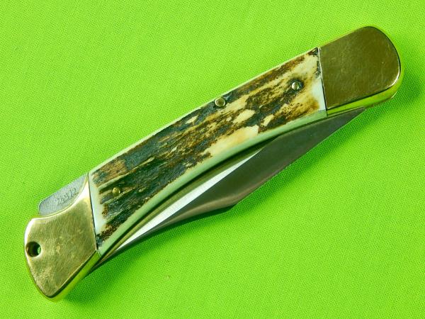 Vintage 1979 German Germany Puma 910 Prince Stag Folding Pocket Knife ...