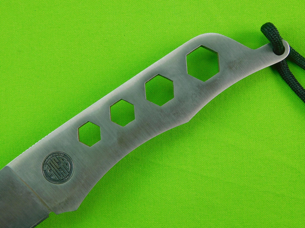 Vintage 1980s BenchMark SOS-B Fixed Blade Knife w/ Scabbard Box ...