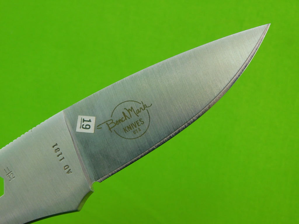 Vintage 1980s BenchMark SOS-B Fixed Blade Knife w/ Scabbard Box ...