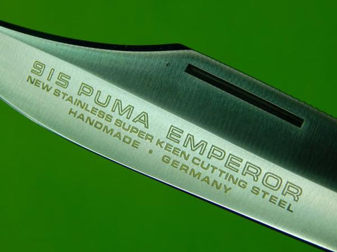 Vintage 1982 German Germany Puma 915 Emperor Large Stag Folding Pocket ...