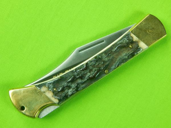 Vintage 1982 German Germany Puma 915 Emperor Large Stag Folding Pocket ...