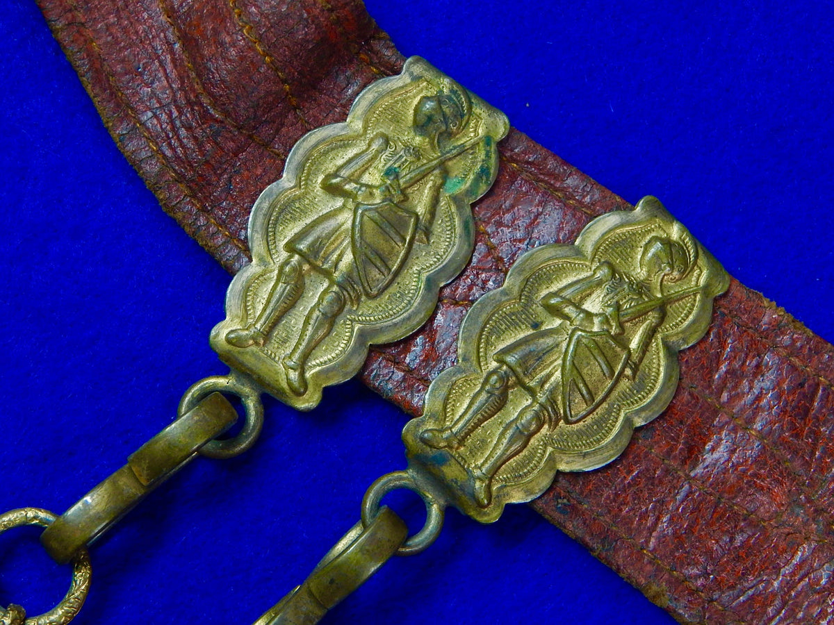 Vintage Antique Old US Masonic Fraternal Sword Belt Hangers Hanger ...
