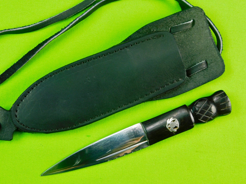 Vintage British English Scottish Custom Made Sgian Dubh Dagger Knife w ...