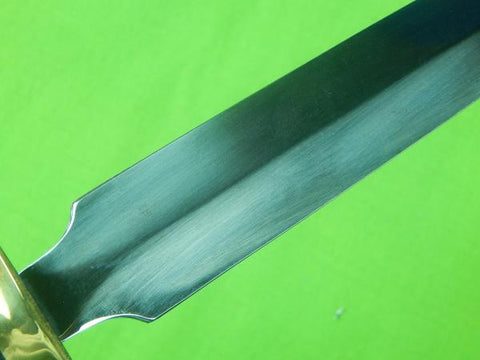 Vintage Italian Italy Stiletto Double Edged Commando Spear Point Fight ...