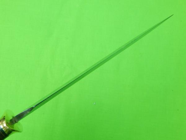 Vintage Italian Italy Stiletto Double Edged Commando Spear Point Fight ...
