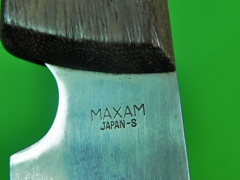 Vintage Japanese Japan MAXAM Hunting Knife w/ Sheath – ANTIQUE ...