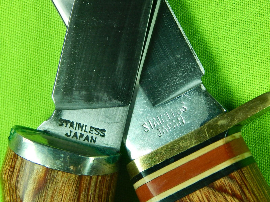 Vintage Sharp Brand Japan Made Sportsman's Matched 2 Knife Hunting Fis ...