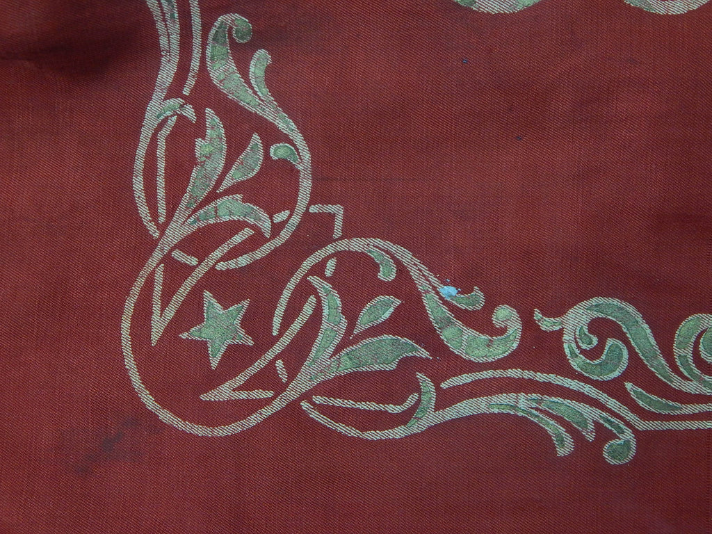 Vintage Soviet Russian Russia USSR Large Silk Red Flag Banner – ANTIQUE ...