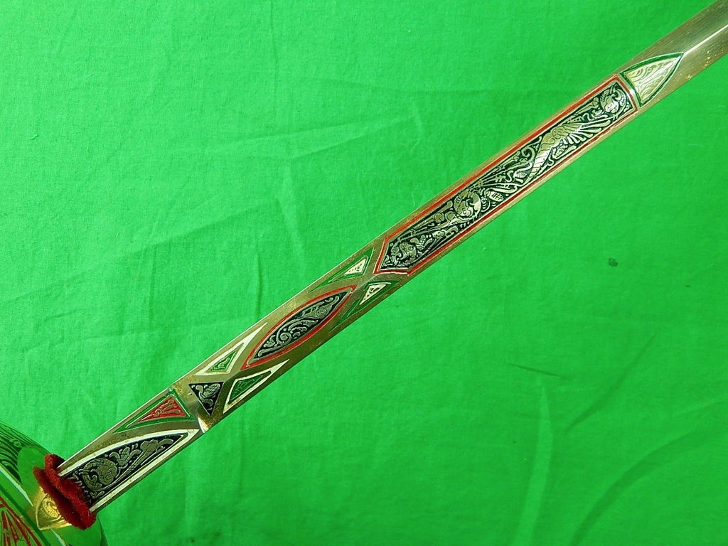 Vintage Spanish Spain Medieval Style Engraved Decorative Sword ...