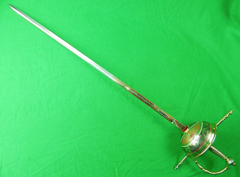 Vintage Spanish Spain Medieval Style Engraved Decorative Sword ...