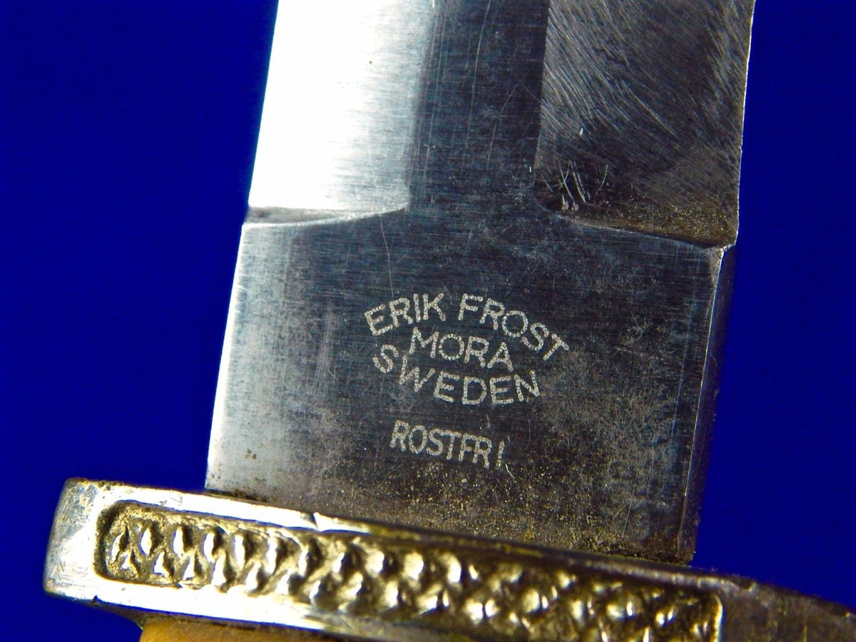 Vintage Swedish Sweden ERIK FROST Mora Hunting Knife Dagger with Sheat ...