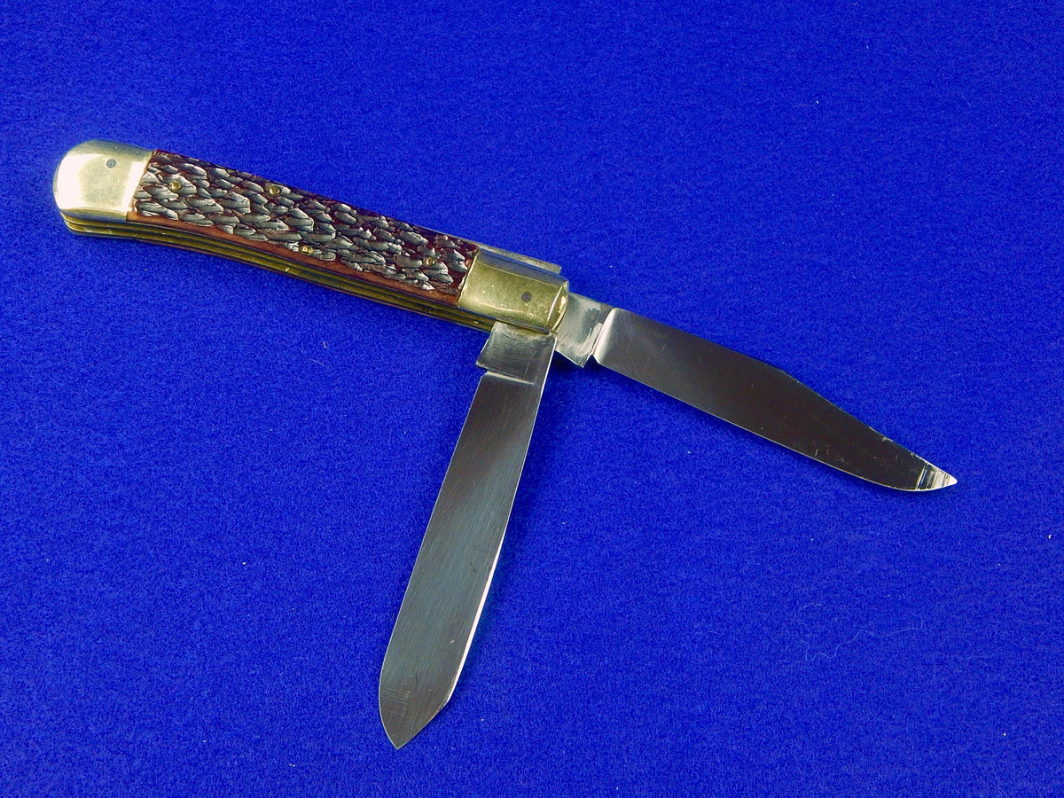 Vintage US 1973 German Made Winchester Large 2 Blade Folding Pocket Kn ...