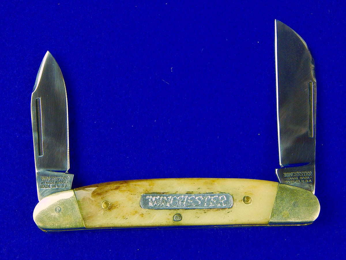 Vintage US 1976 Winchester Trademark 2 Blade Folding Pocket Knife ...