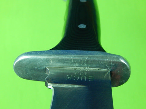 Vintage US 1986 BUCK 124 Hunting Knife & Sheath – ANTIQUE & MILITARY ...