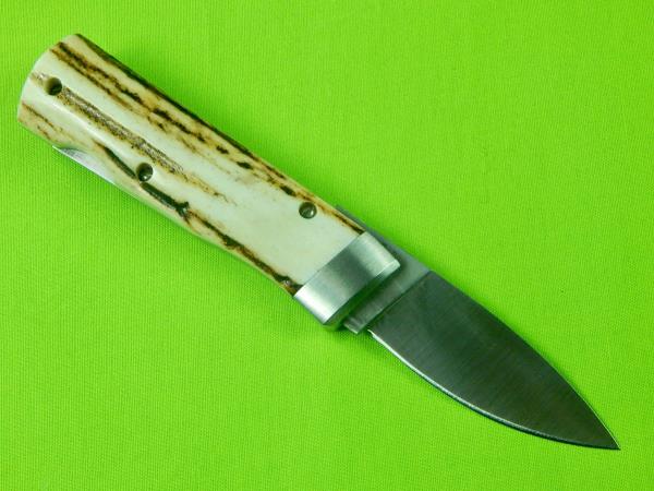 Vintage US BenchMark Rolox AD383 Viper Stag Folding Pocket Knife w/ Sh ...