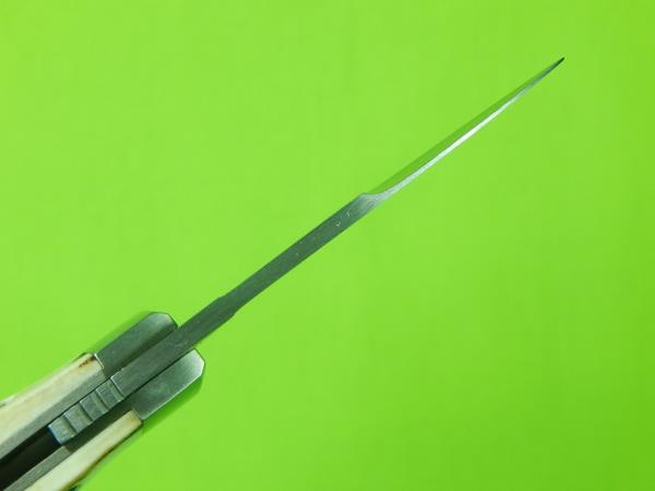 Vintage US BenchMark Rolox AD383 Viper Stag Folding Pocket Knife w/ Sh ...