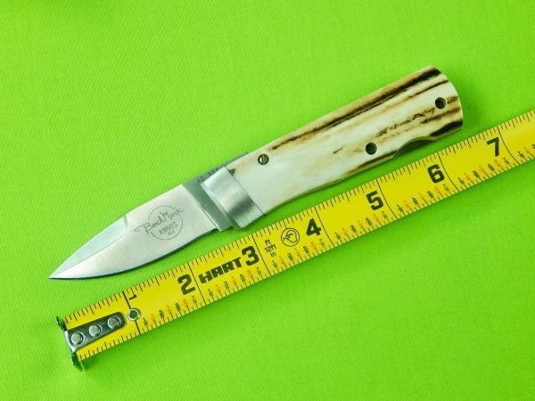 Vintage US BenchMark Rolox AD383 Viper Stag Folding Pocket Knife w/ Sh ...