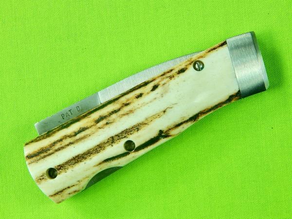 Vintage US BenchMark Rolox AD383 Viper Stag Folding Pocket Knife w/ Sh ...