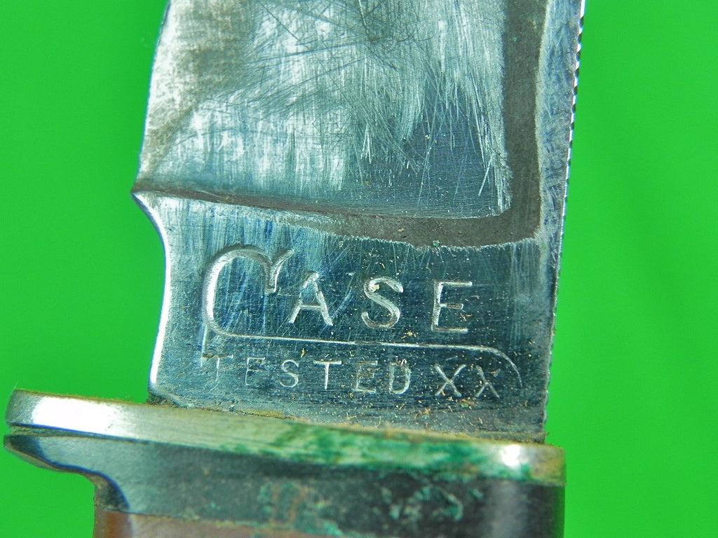 Vintage US CASE Tested XX Hunting Knife w/ Sheath – ANTIQUE & MILITARY ...