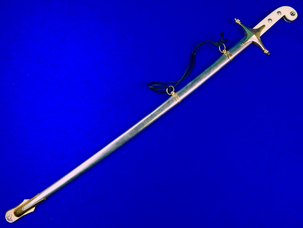 Vintage US German Made USMC Marine Presentation Engraved Sword w/ Scab ...
