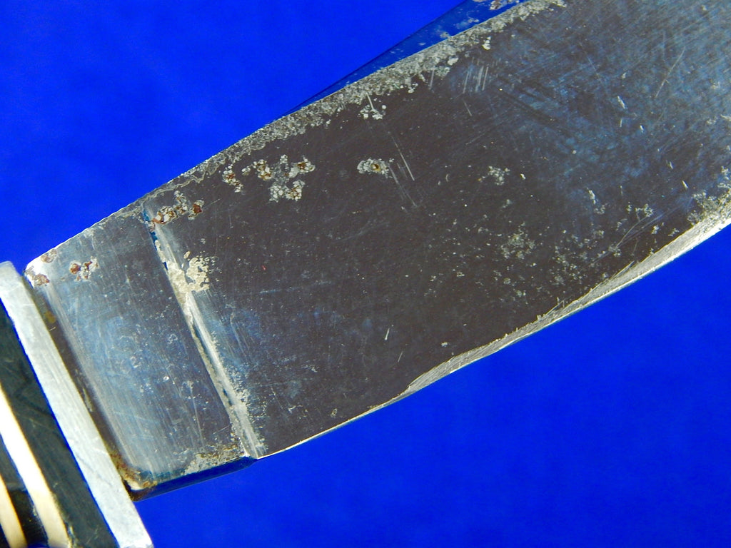 Vintage US HOLLINGER Hunting Fighting Knife w/ Sheath – ANTIQUE ...