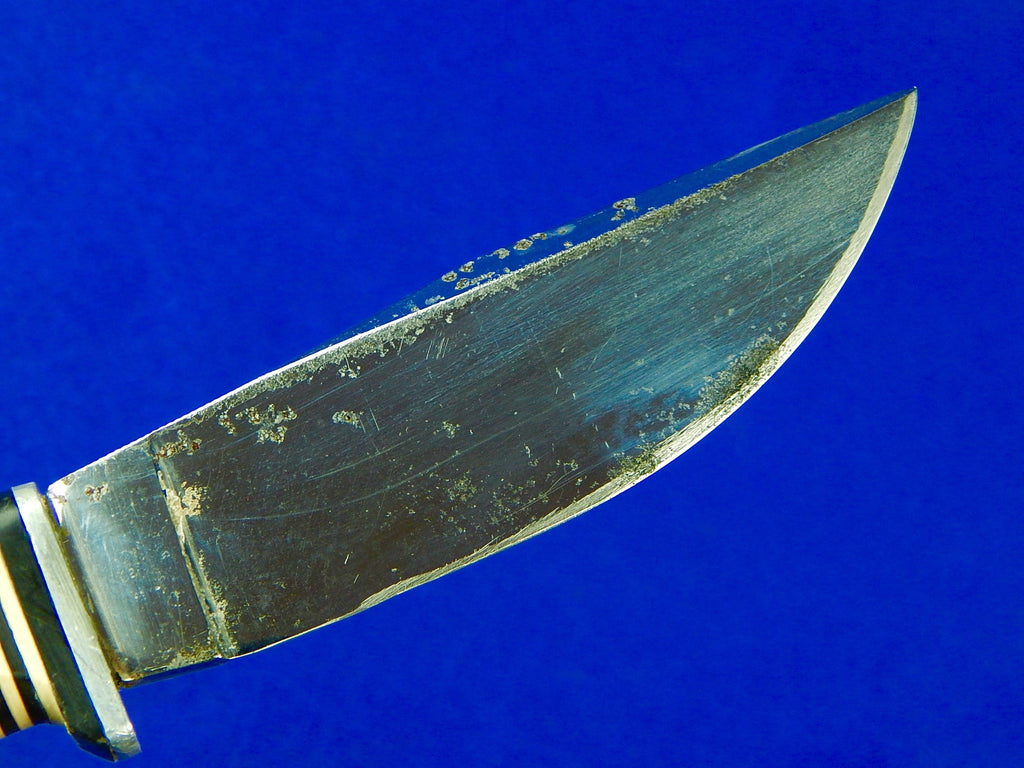 Vintage US HOLLINGER Hunting Fighting Knife w/ Sheath – ANTIQUE ...