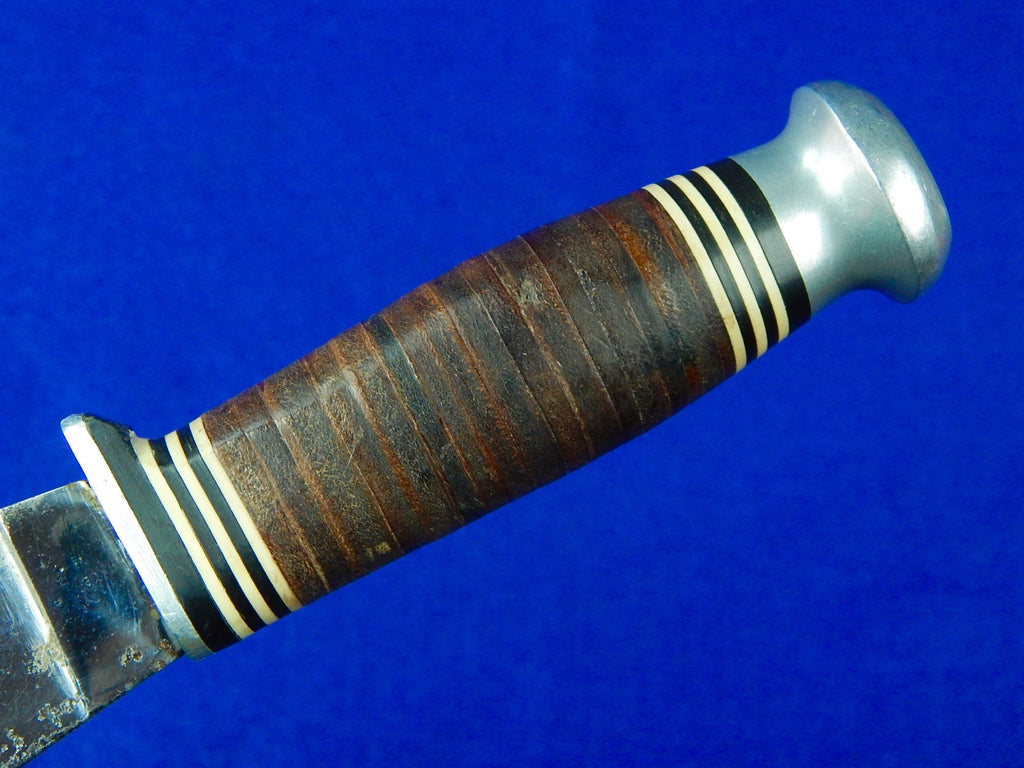 Vintage US HOLLINGER Hunting Fighting Knife w/ Sheath – ANTIQUE ...