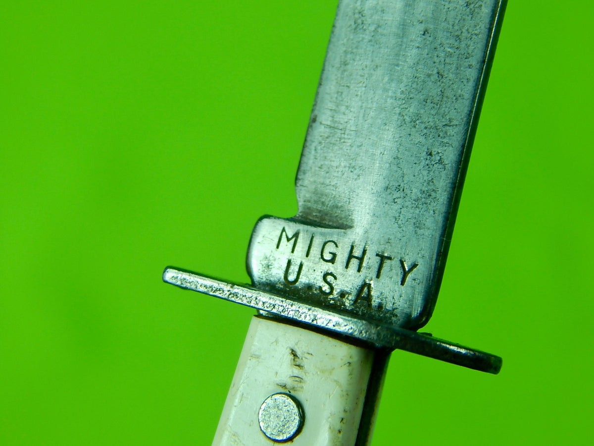 Vintage Old US Mighty MINI Miniature Bowie Knife – ANTIQUE & MILITARY ...
