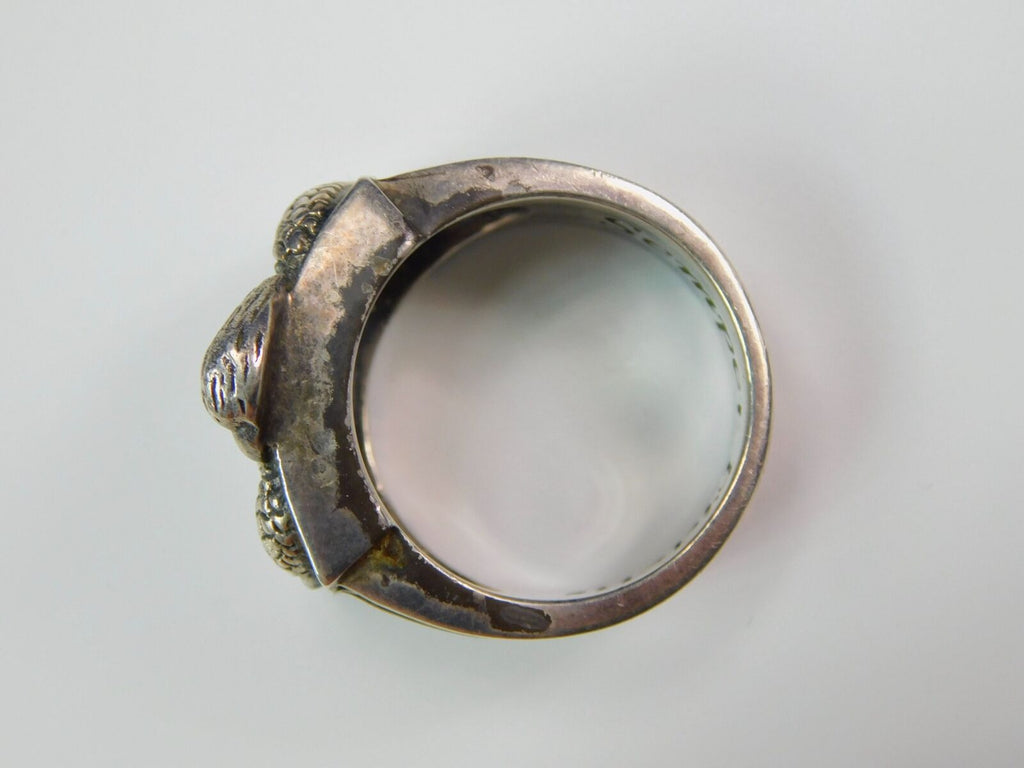 Vintage US Sterling Silver USMC Marine Ring Jewelry – ANTIQUE ...