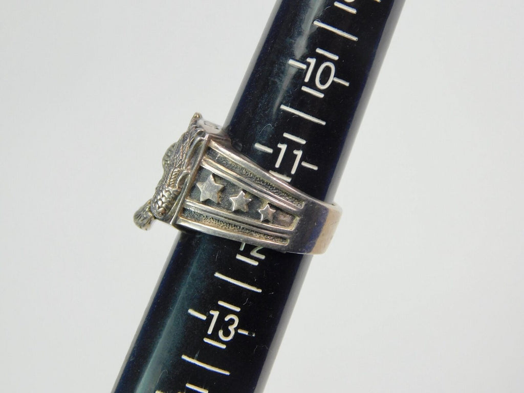 Vintage US Sterling Silver USMC Marine Ring Jewelry – ANTIQUE ...