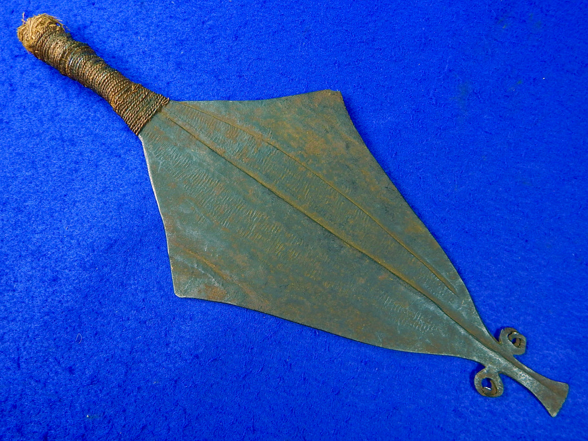 Antique Vintage Africa African Zaire Short Sword Large Knife Konda Spe ...