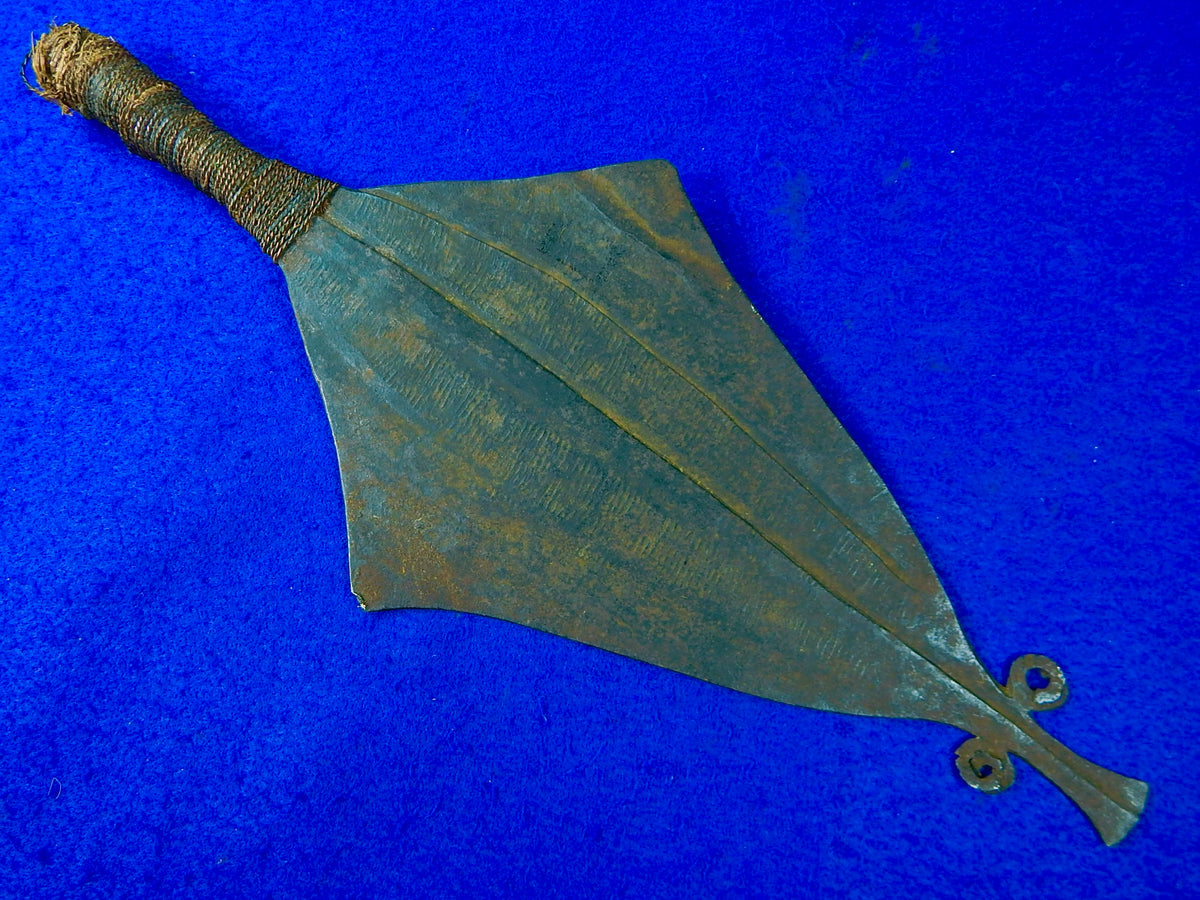 Antique Vintage Africa African Zaire Short Sword Large Knife Konda Spe ...