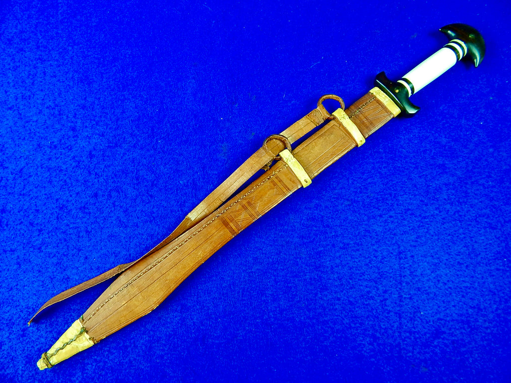 Vintage Old African Africa Engraved Short Sword w/ Scabbard – ANTIQUE ...