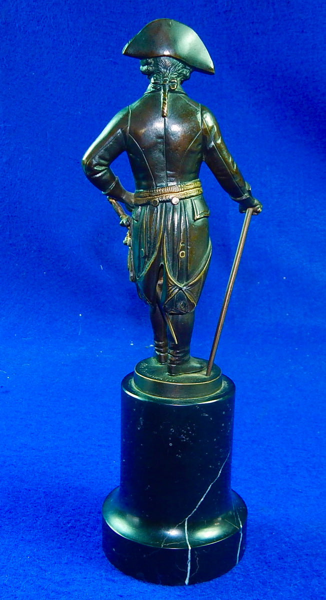 Antique German Germany Friedrich II Bronze Statue Sculpture Art Figuri ...