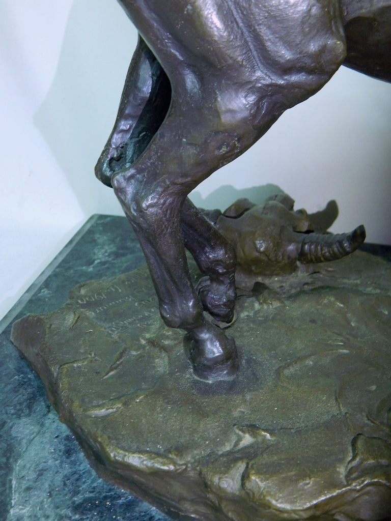 Antique 1905 Bronze Indian Horse Large & Heavy Sculpture Statue Figuri ...