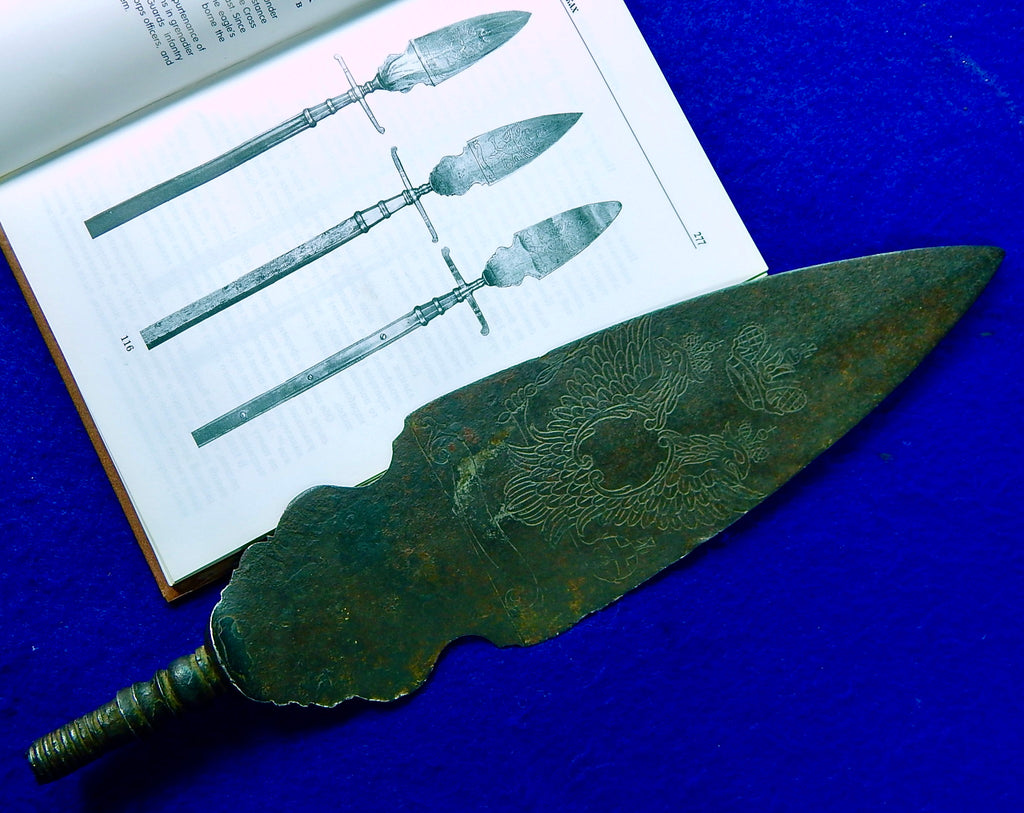 Antique Very Old Imperial Russian Russia 18 Century Engraved Spontoon ...