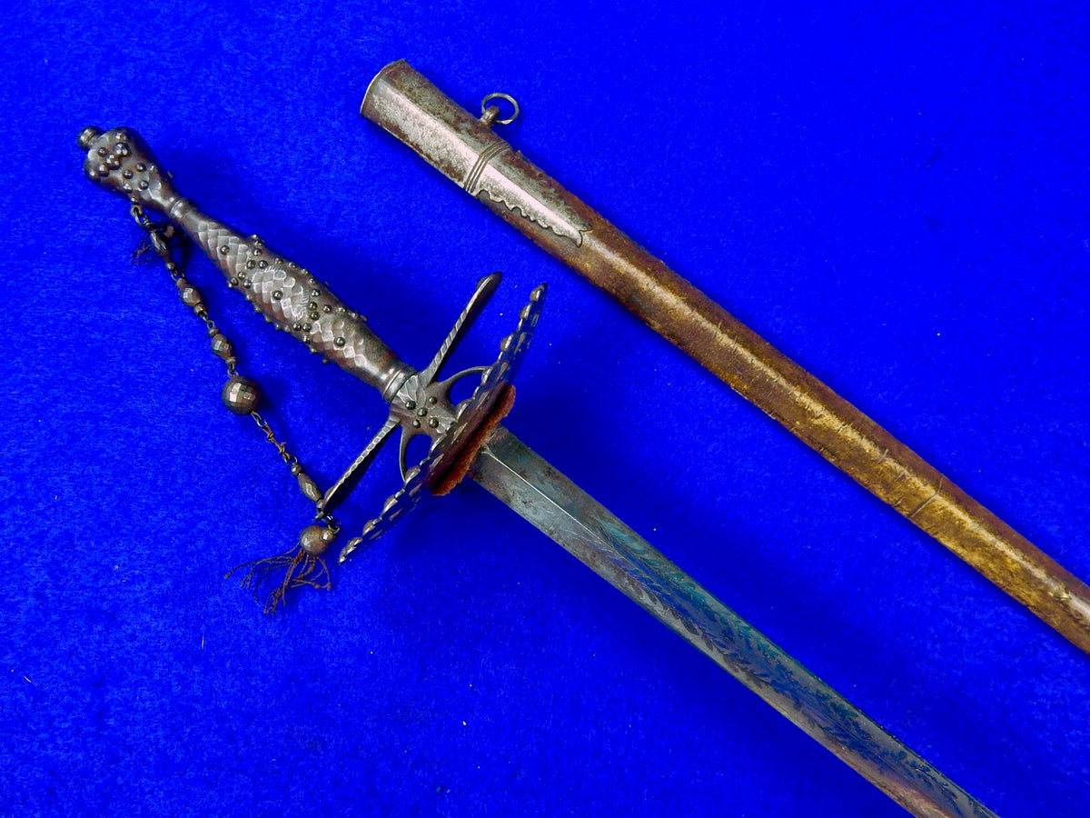 Antique 19 Century British English France French Engraved Court Sword ...