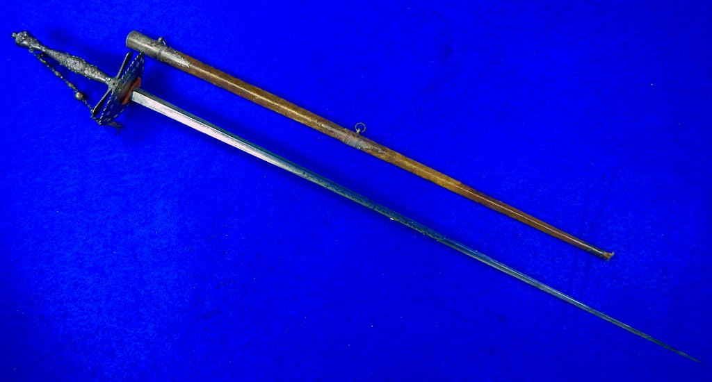 Antique 19 Century British English France French Engraved Court Sword ...