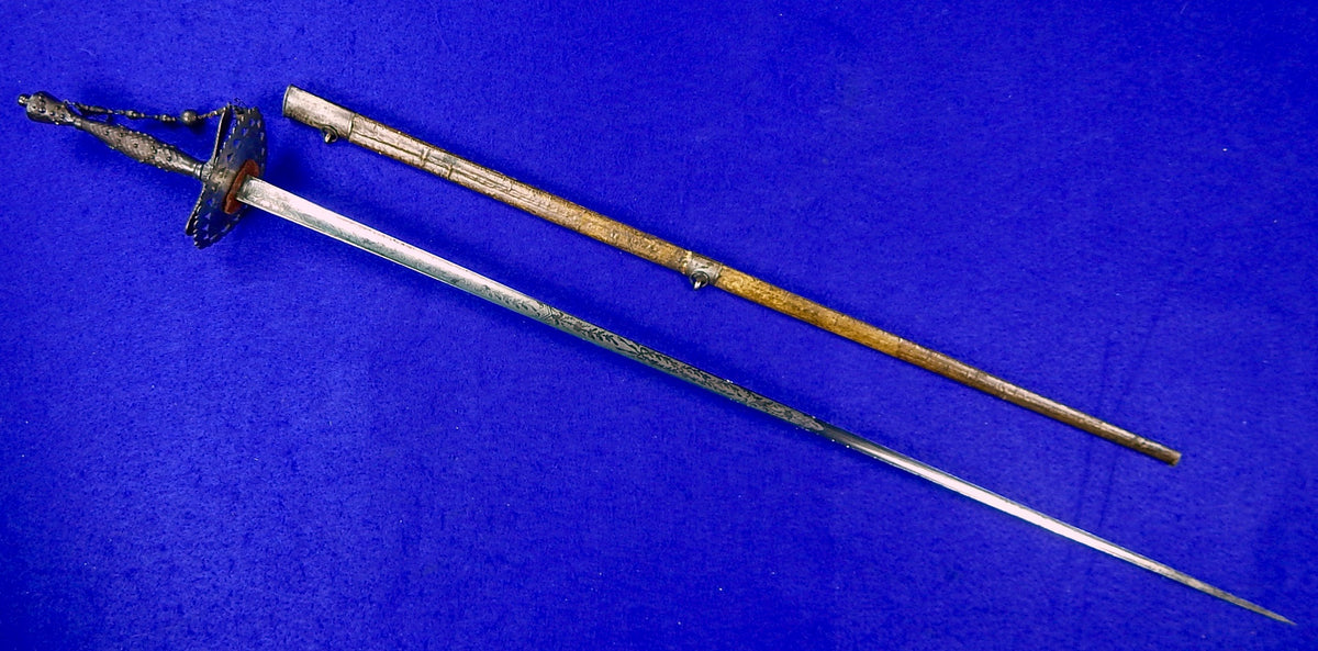 Antique 19 Century British English France French Engraved Court Sword ...