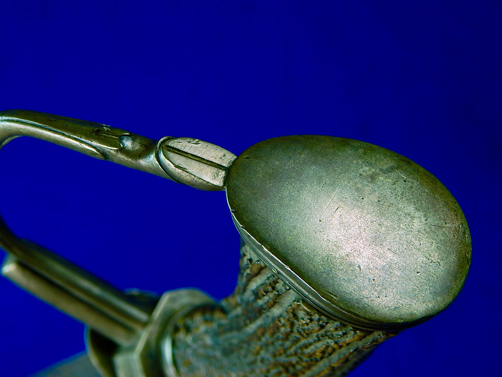 Antique German Germany 18 Century Silver Stag Short Hunting Sword w/ S ...