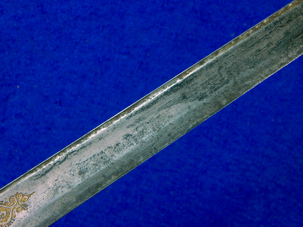 Antique German Germany 18 Century Silver Stag Short Hunting Sword w/ S ...