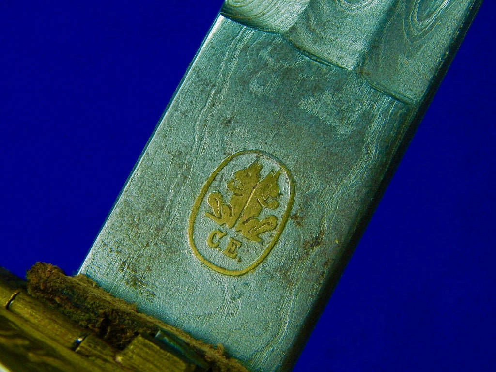 Antique German Germany WW1 Damascus Blade Presentation Officer's Sword ...