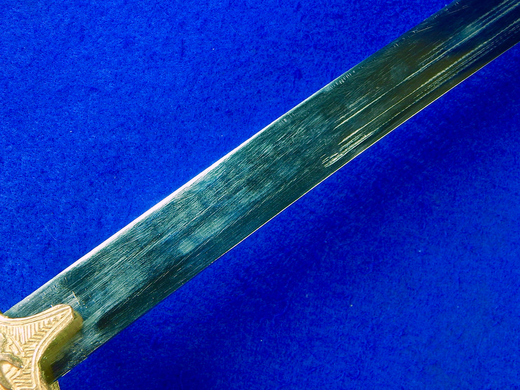 Vintage Saudi Arabia Arabian Presentation Sword Saber w/ Scabbard ...
