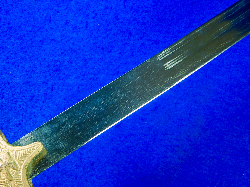 Vintage Saudi Arabia Arabian Presentation Sword Saber w/ Scabbard ...