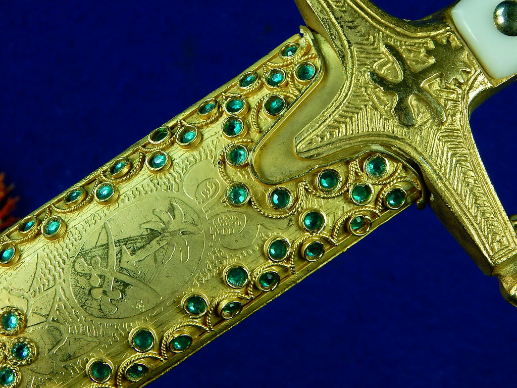Vintage Saudi Arabia Arabian Presentation Sword Saber w/ Scabbard ...